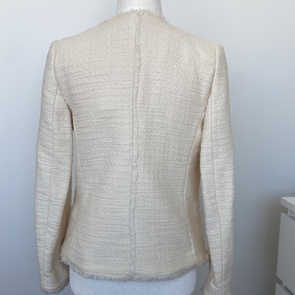 Mango | Jackets & Coats | Mango Cream Tweed Jacket Xs | Poshmark